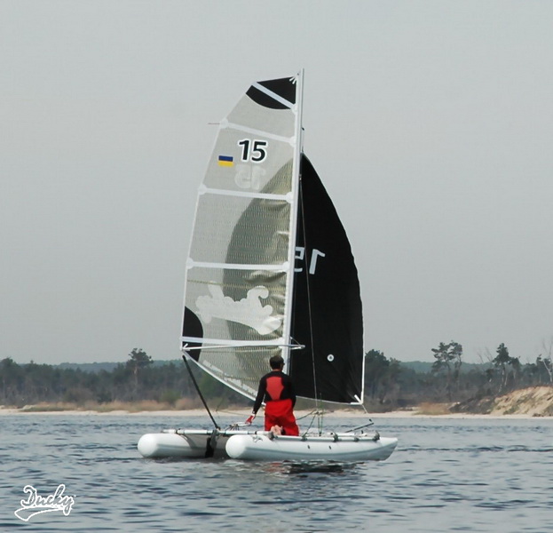 Inflatable sailing catamaran Ducky-15